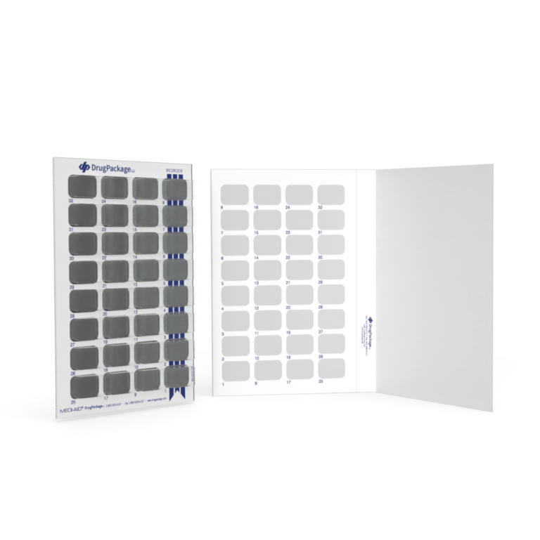 SynMed® Automated Dispensing 31-Day Medication Blister Card - Pillcards.com