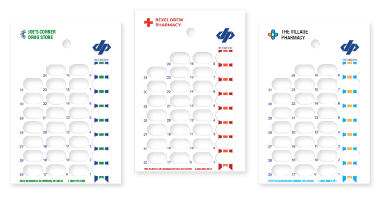 Medication Blister Pill Cards - Pillcards.com